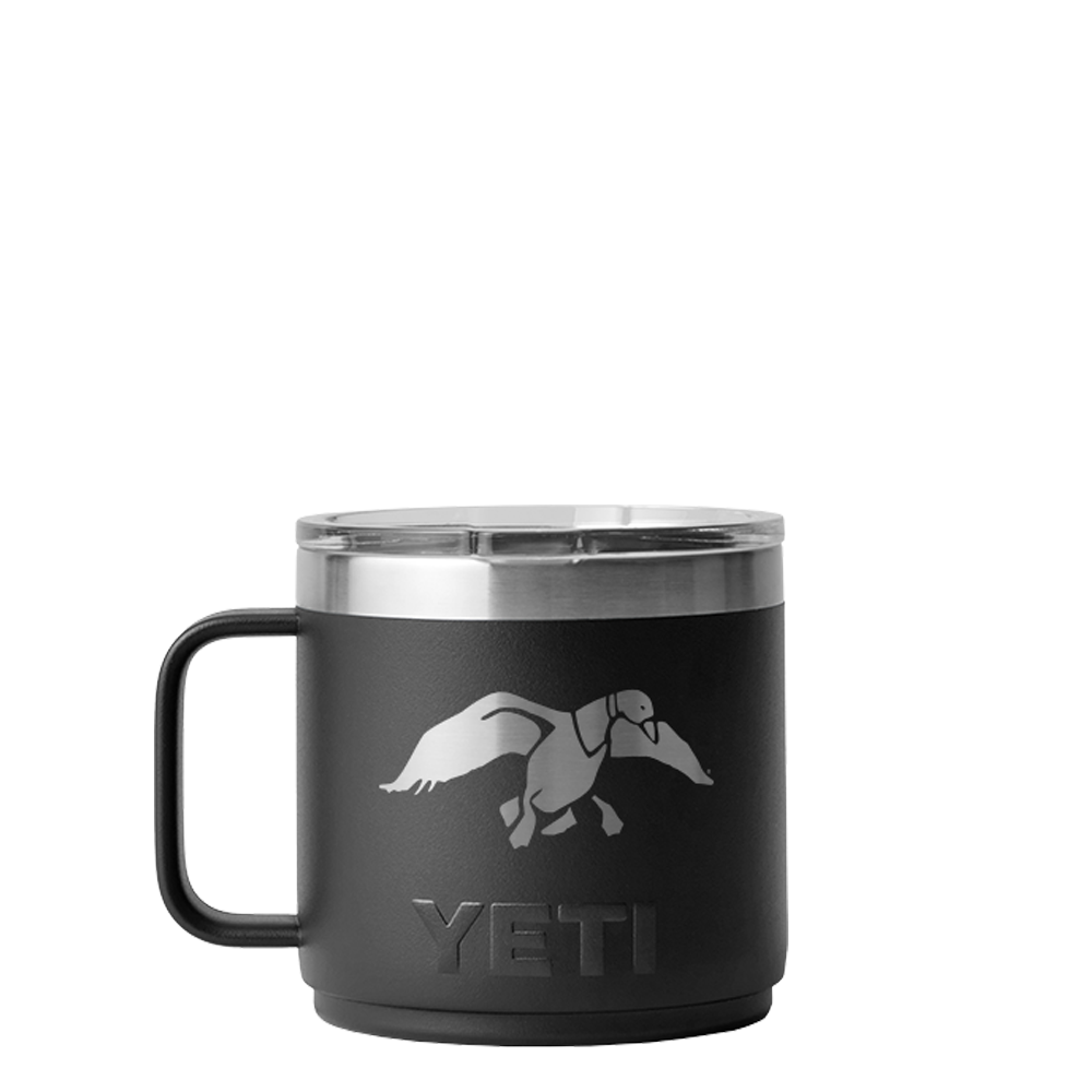 Duck Commander Icon 14oz Black Yeti Rambler with Handle