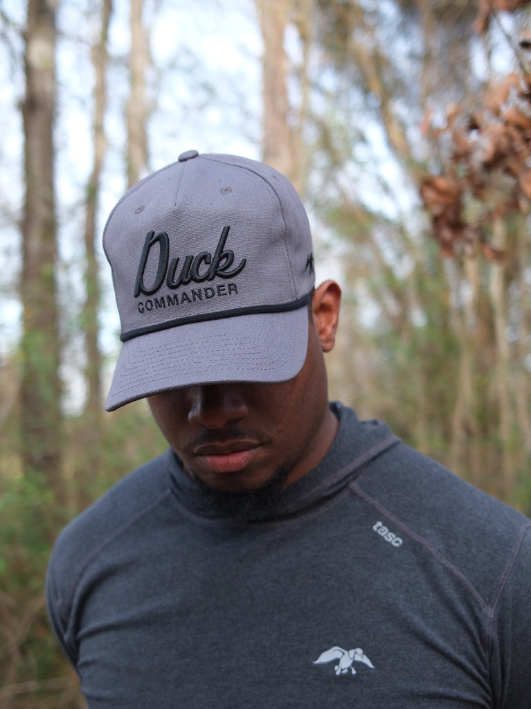 Duck Commander x General Vintage Charcoal Script Hat