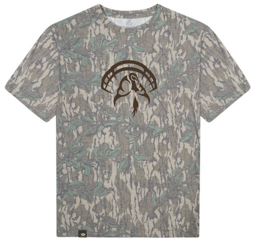 Strut Commander Mossy Oak Washed Greenleaf Logo Tee– Duck Commander